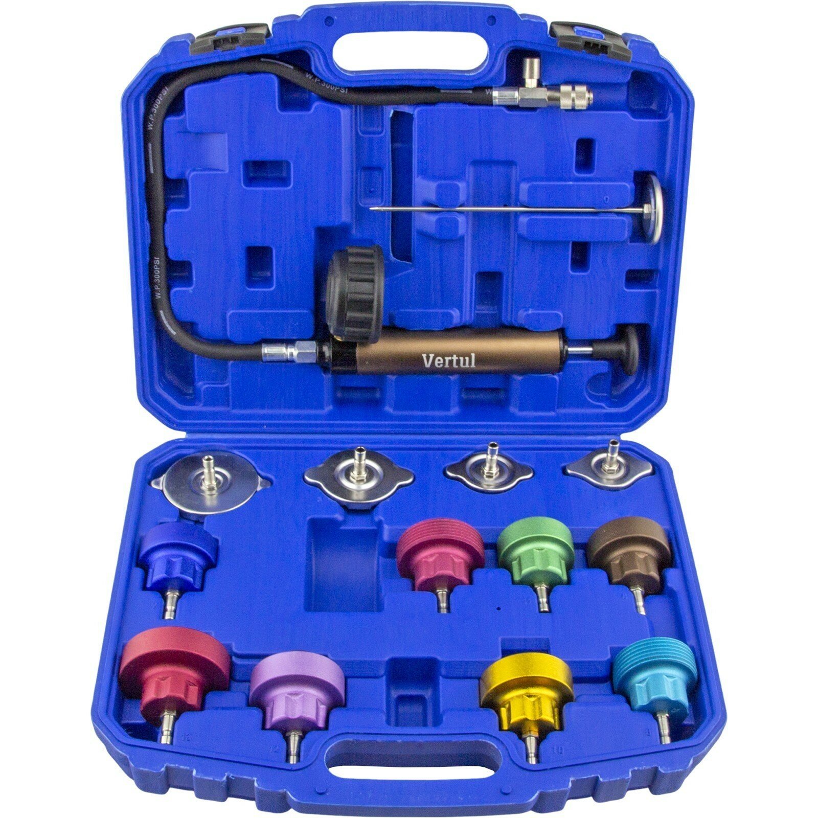 VR50180 Набор для опрессовки системы охлаждения 14 предметов Vertul