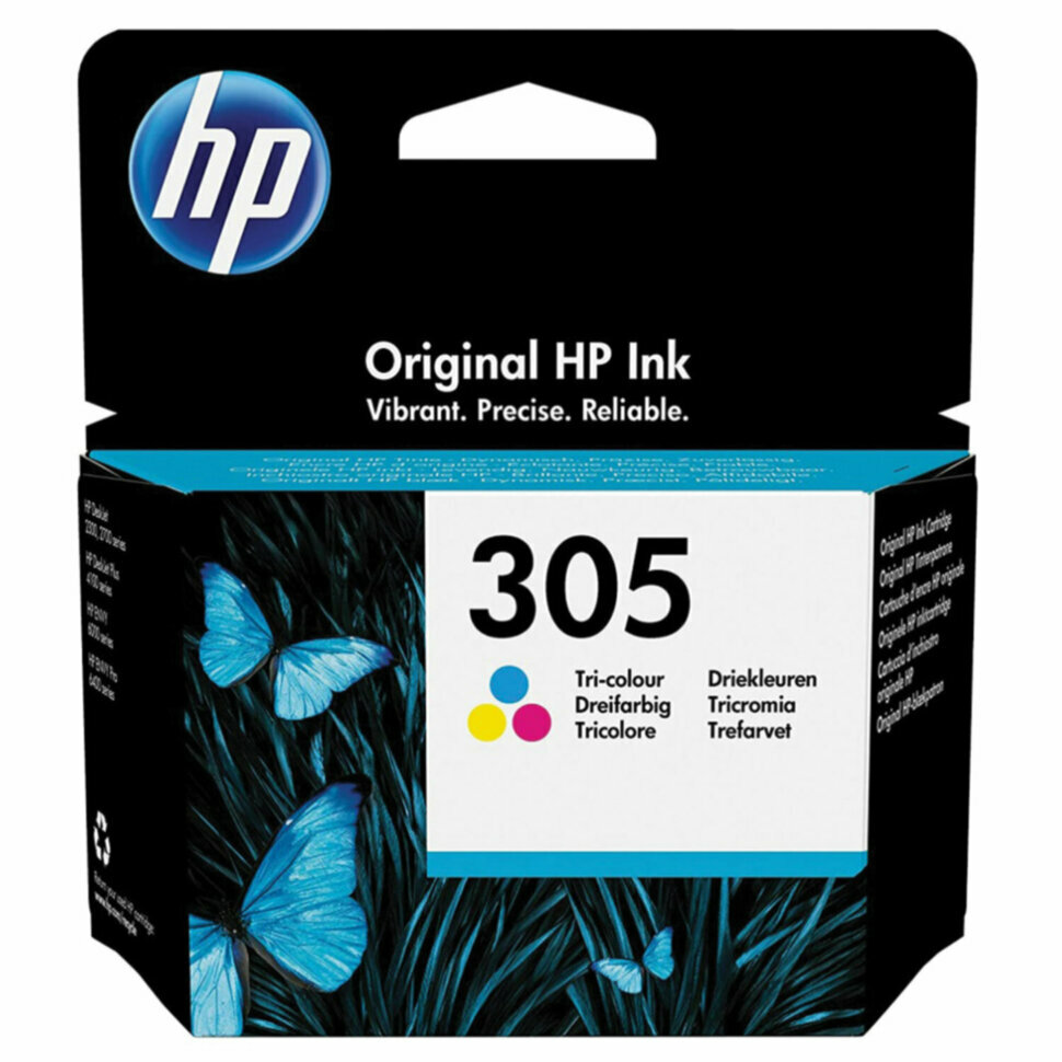 Картридж струйный HP (3YM60AE) DJ 2320/2720/4120, №305, трехцветный, оригинальный, ресурс 100 страниц, 363780