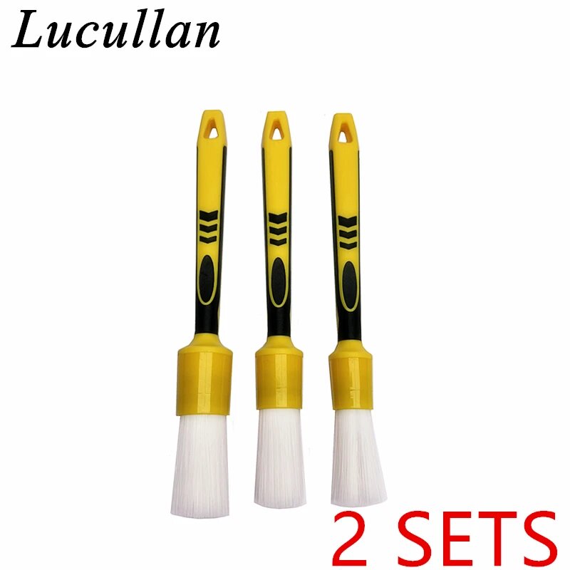 Щетки для авто Lucullan, 2 комплекта по 3 шт, белые