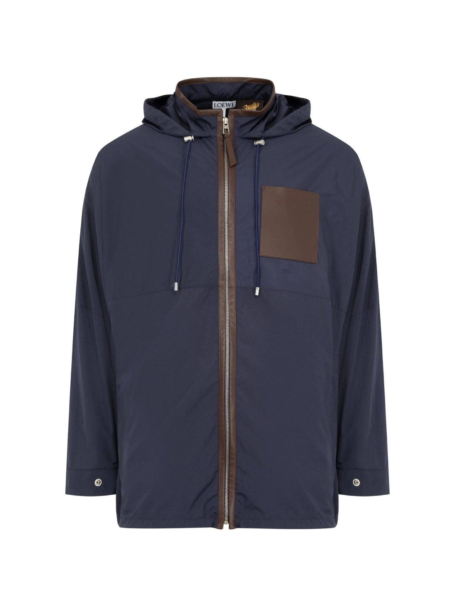 Пальто X Paula's Ibiza leather-trimmed hooded coat