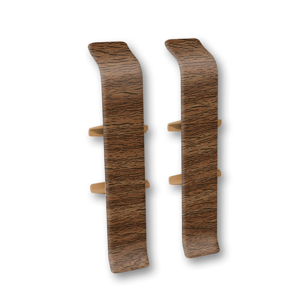 Соединитель Деконика 70 мм орех Г-профиль (2 шт.)