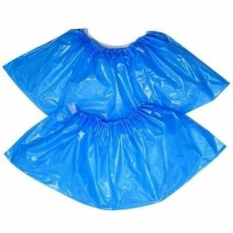 50шт Бахилы прочные двойная резинка цвет голубой