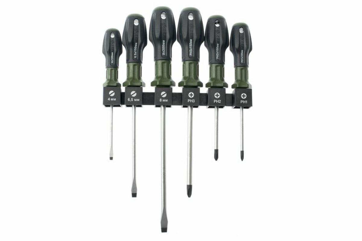 Набор отверток c 3-х компонентной ручкой 6 предметов Дело Техники 728060