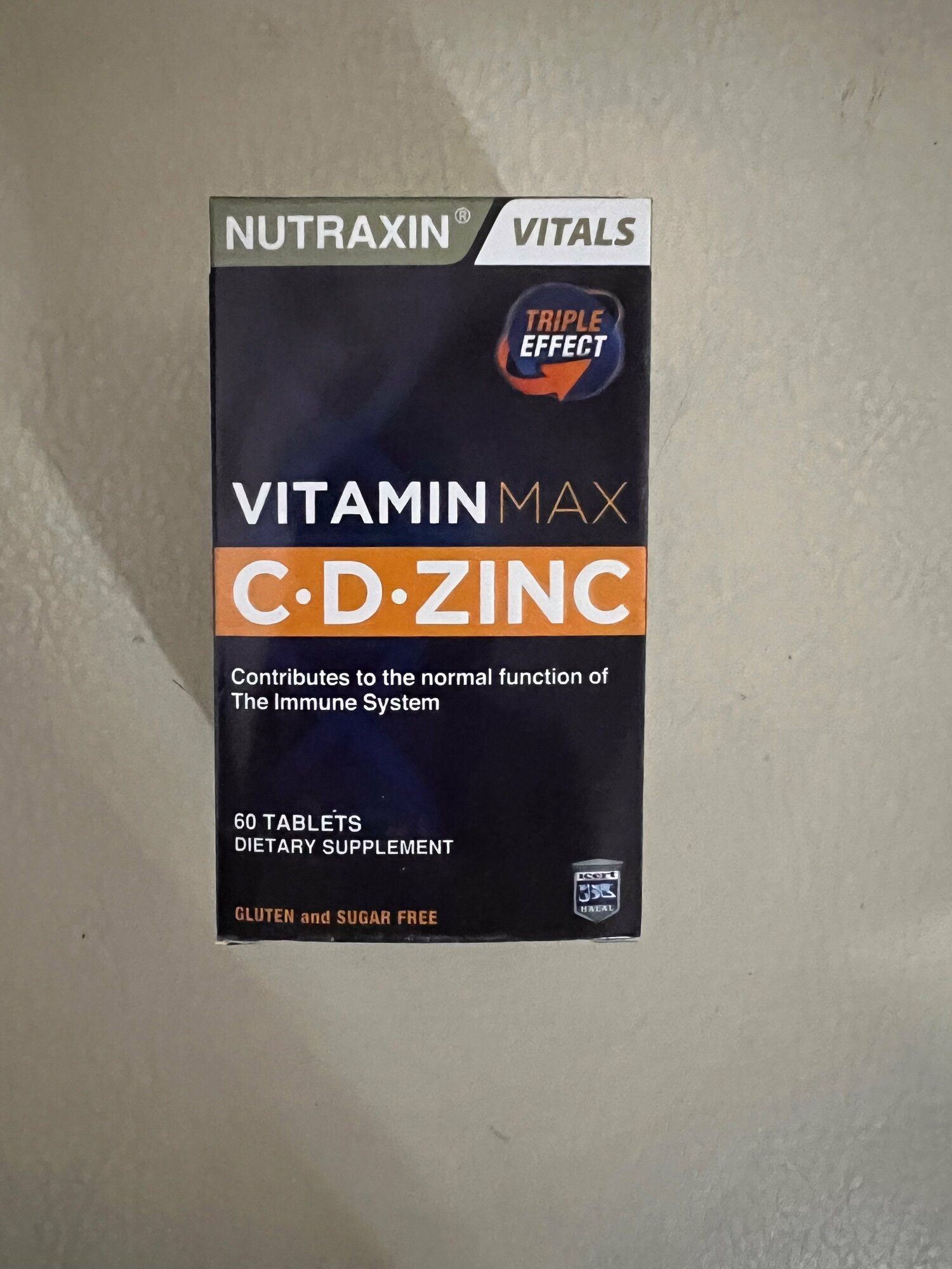 Витамин С, Д и Цинк для иммунитета VITAMIN MAX, NUTRAXIN, 60 таблеток