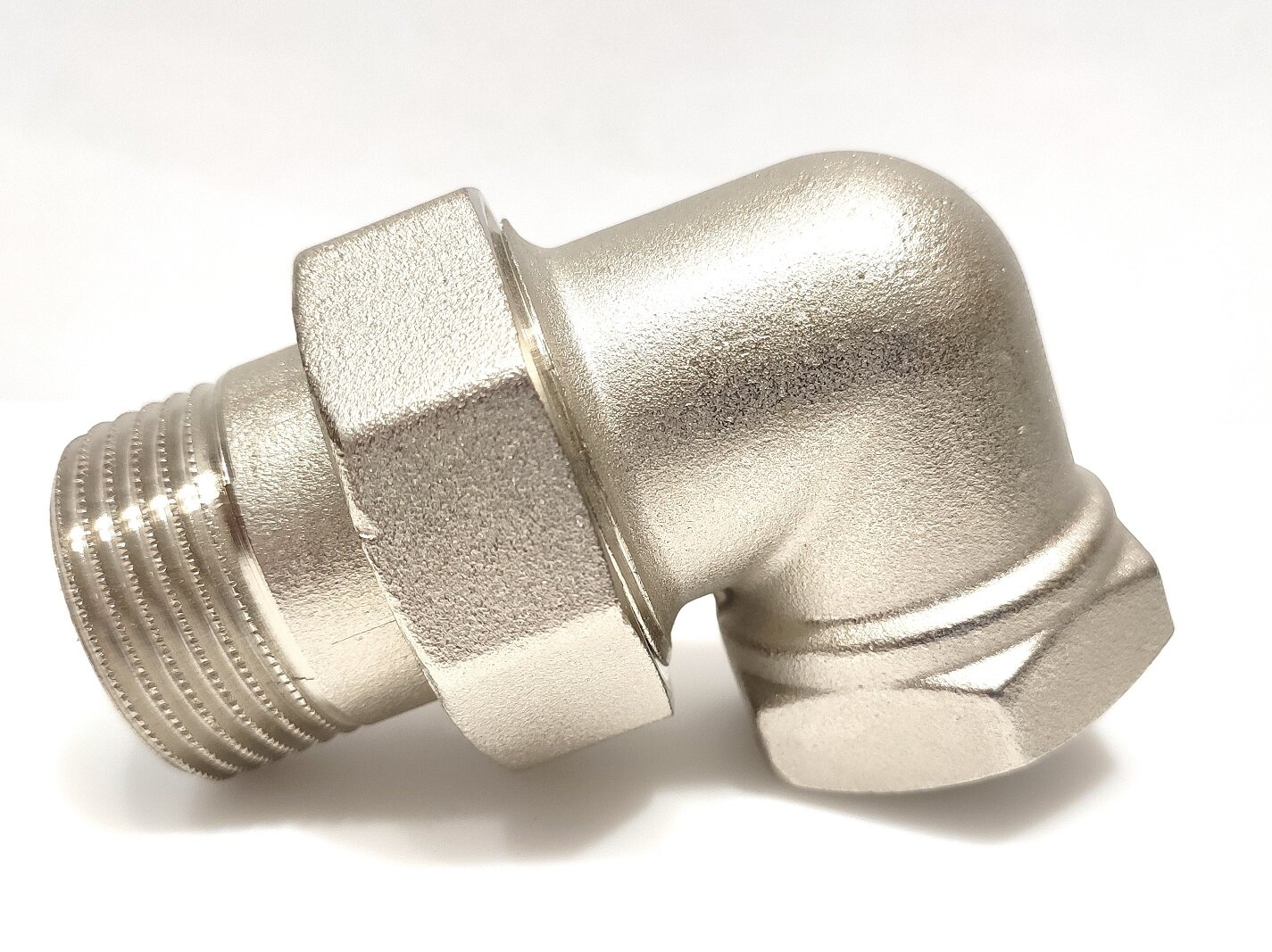 Американка угловая с уплотнительным кольцом 1" GF никель