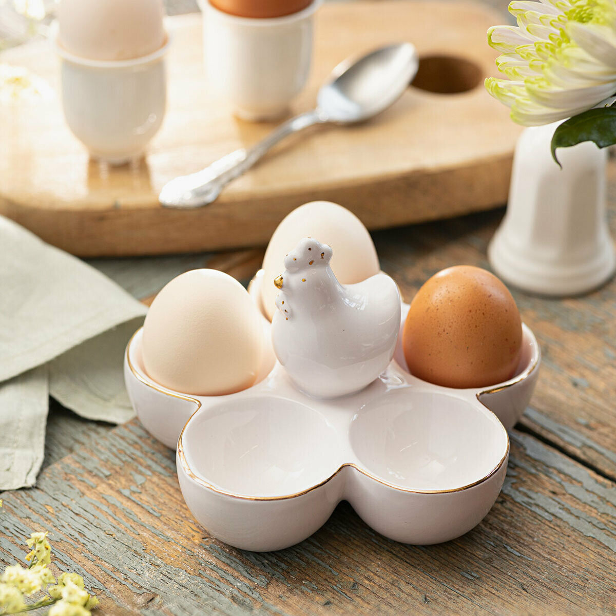 Держатель для яиц "Золотой узор"