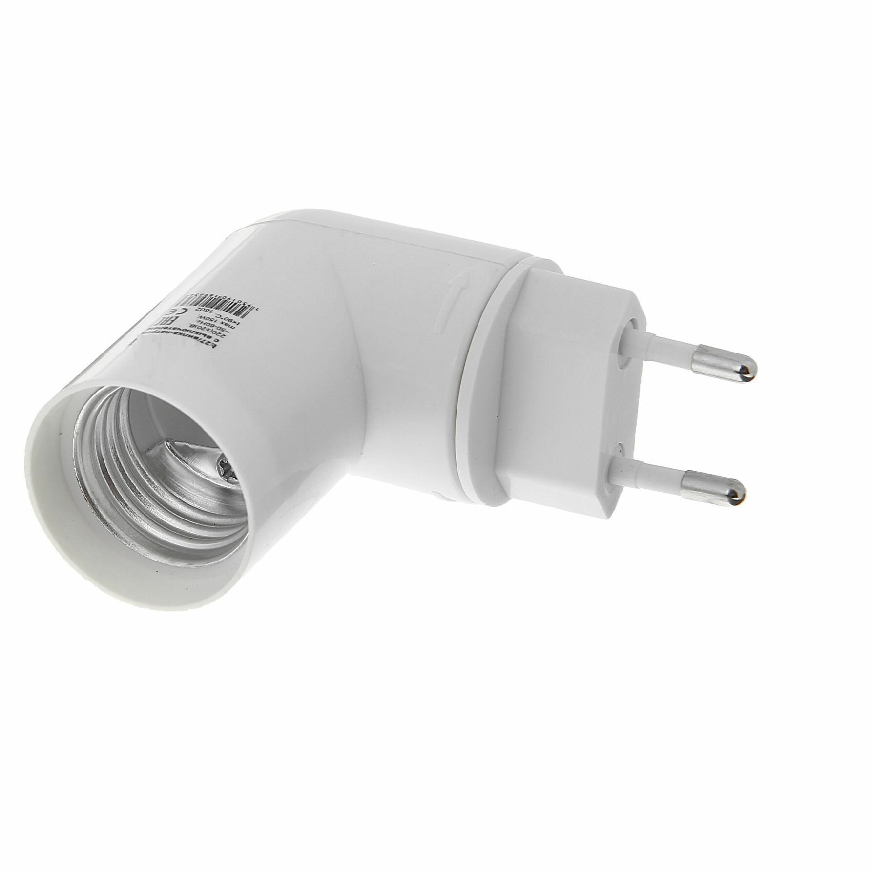 Светильник Патрон E27 с вилкой и выключателем и вращением