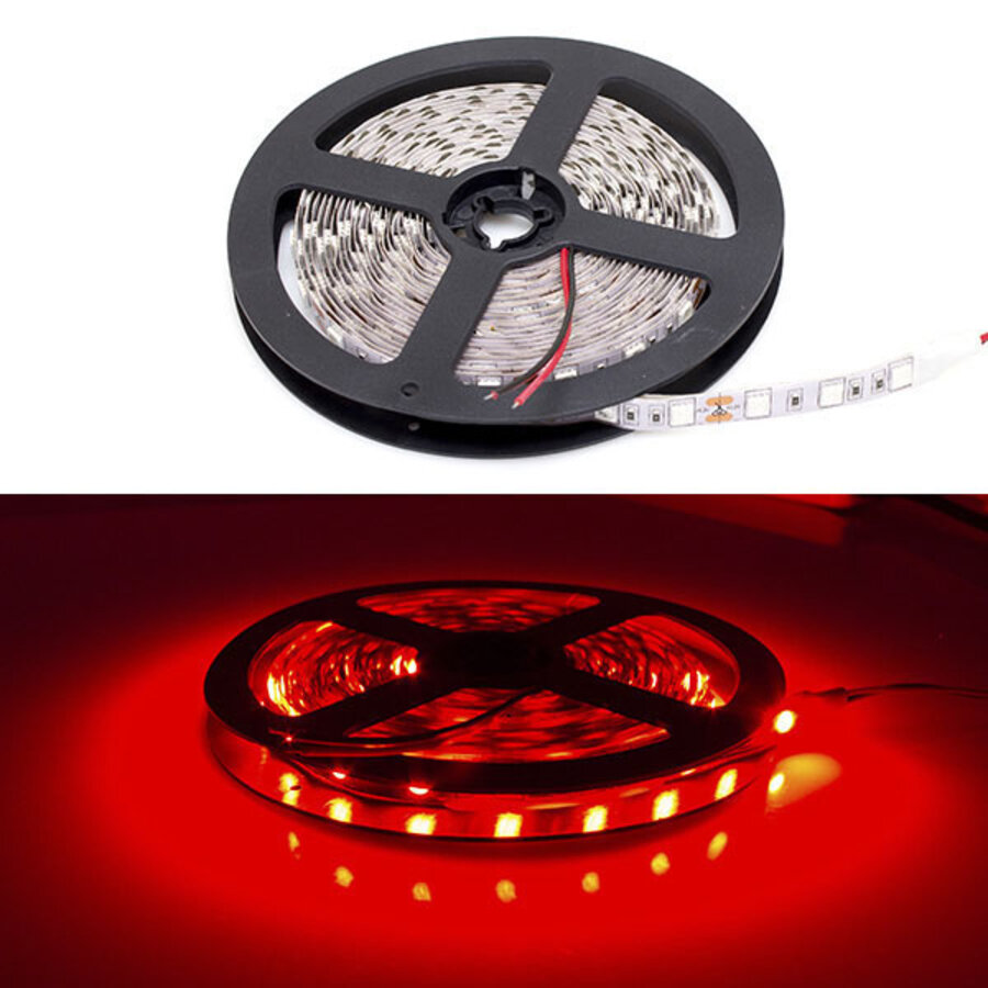 Лента светодиодная SMD 5050, 150 LED, 5м, плотность 30 штук/метр, красная