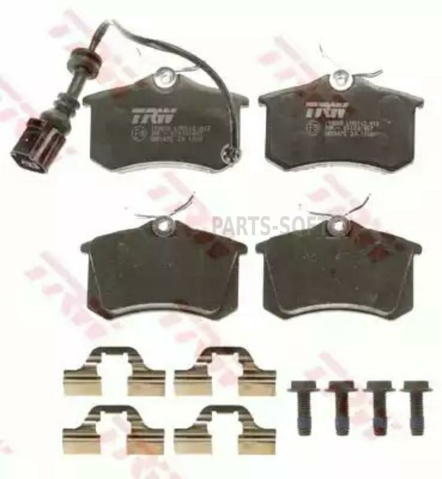 Колодки тормозные дисковые задн SEAT: IBIZA IV 02-, SKODA: FABIA 99-, FABIA Combi 00-, FABIA Praktik 05-, FABIA седан 99-, .