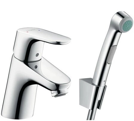 Смеситель для раковины с гигиеническим душем, без донного клапана Hansgrohe Focus E2 31926000