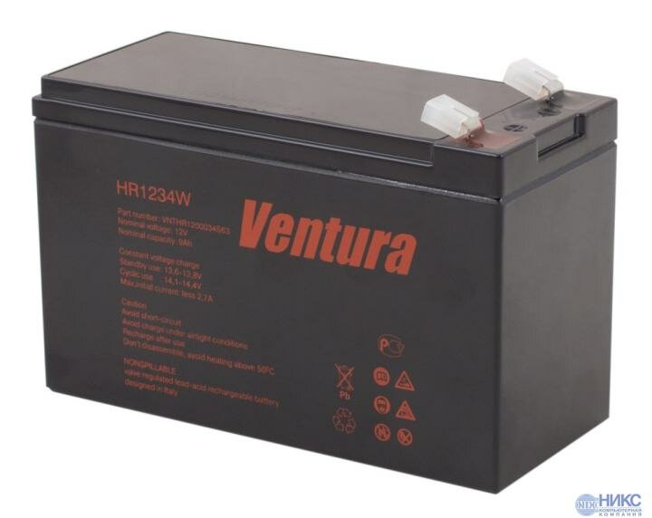 HR 1234W VENTURA Батарея для ИБП Ventura HR 1234W 12В, 9Ач