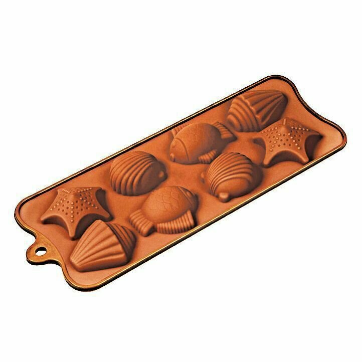 Форма силиконовая "Proff Cuisine" "Ракушки" 8 ячеек 3х1,7см
