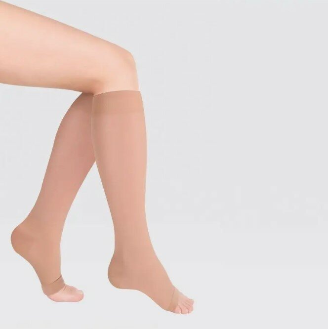 Гольфы женские 1 класс компрессии ORTO, 315 T - светло-бежевый, XL Long