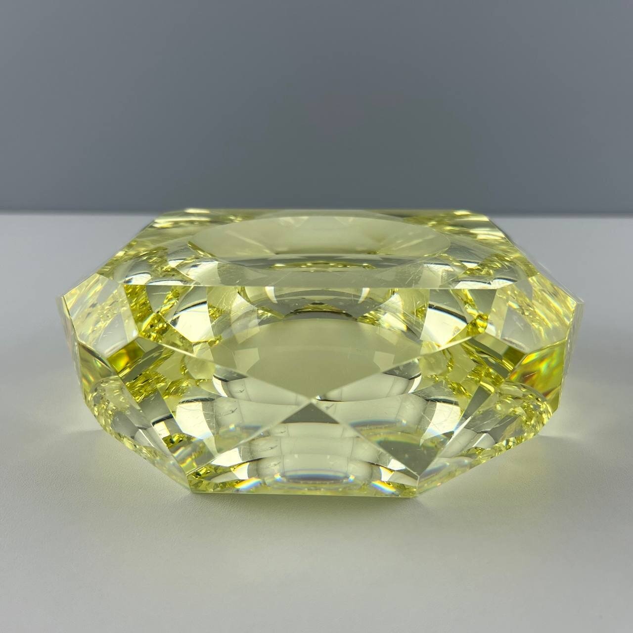 Винтажная конфетница "Кристалл 1". Стекло ЛОМО. СССР, 1970-е.