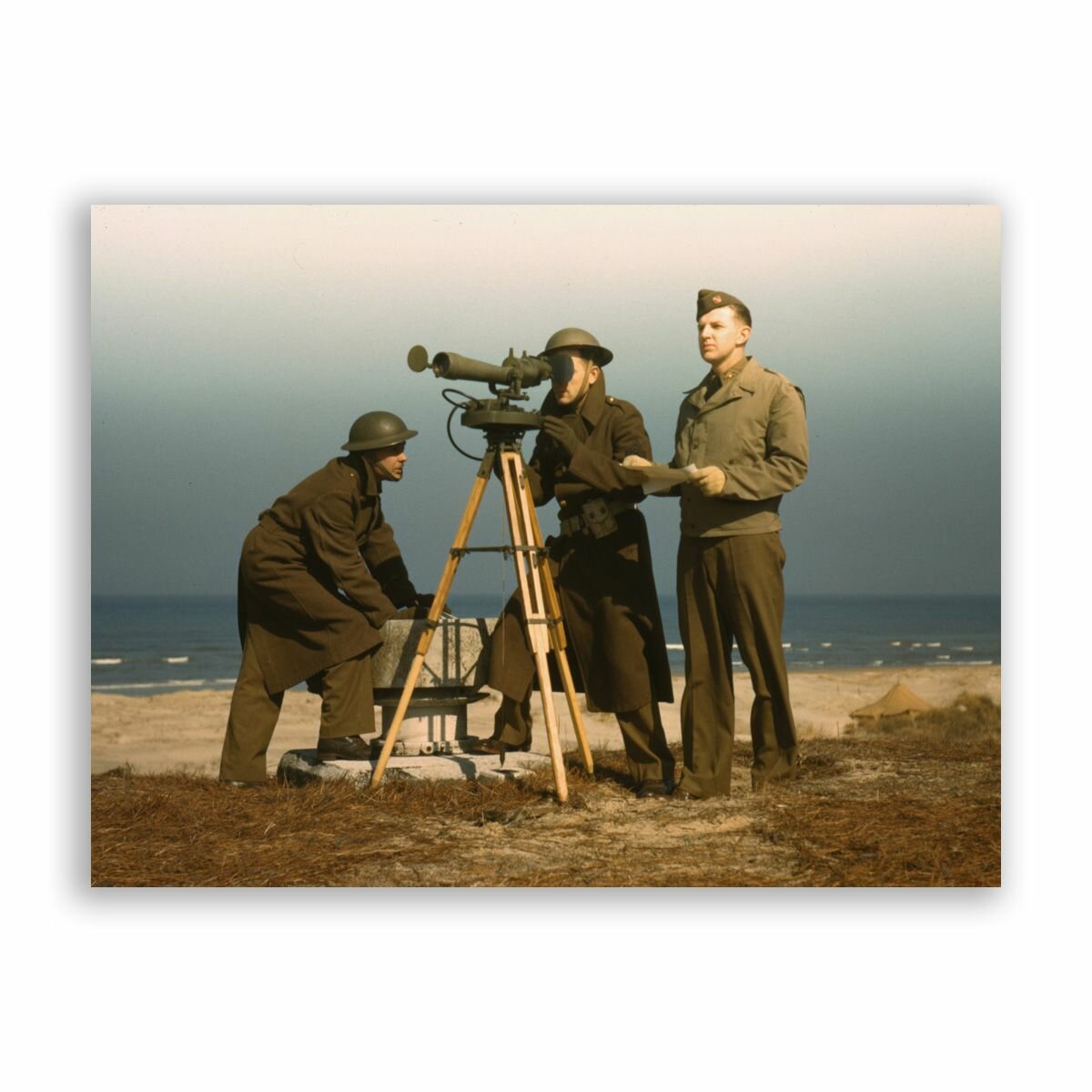 Постер, плакат на бумаге / Американские военные 40-х годов / Размер 60 x 80 см
