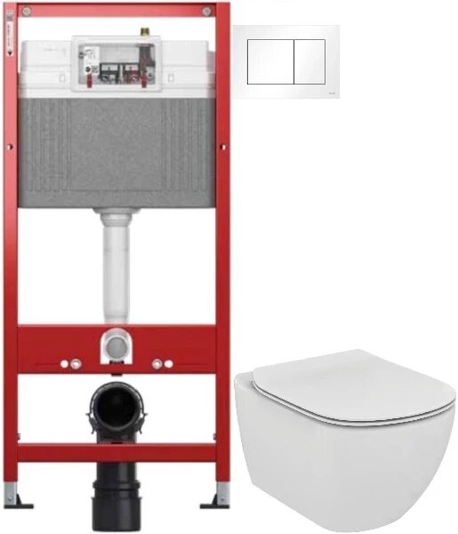 Комплект подвесной унитаз Ideal Standard Tesi T355101 + система инсталляции Tece 9400413