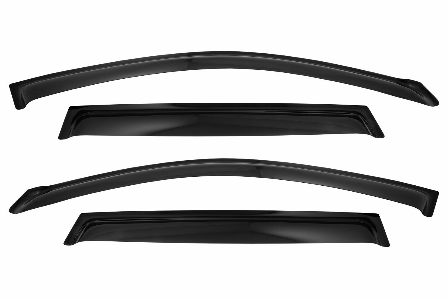 Дефлекторы боковых окон Toyota RAV4, 2006-2012, 4ч, темный / Тойота Рав 4
