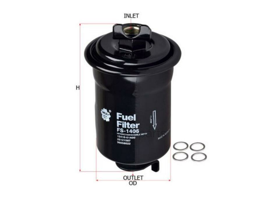 SAKURA FS-1406 Фильтр топливный SAKURA FS-1406