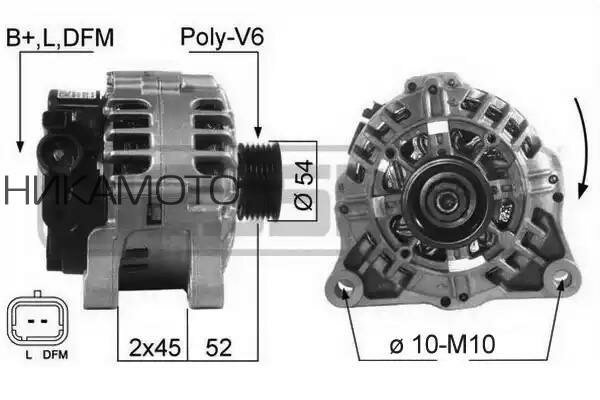 ERA 210347 Генератор CITROEN/PEUGEOT 210347