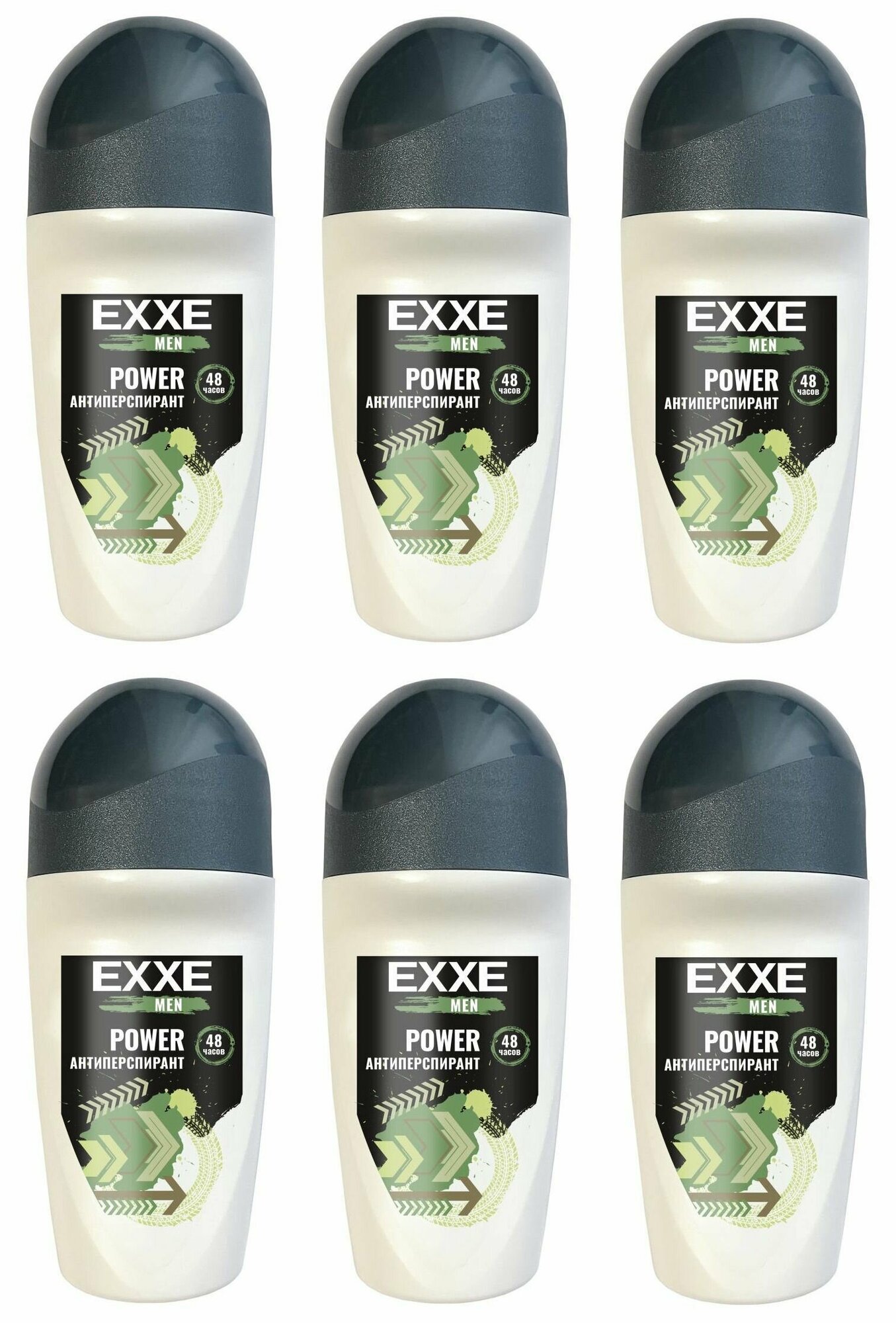 EXXE MEN Дезодорант антиперспирант POWER, 50 мл (ролик), 6 шт
