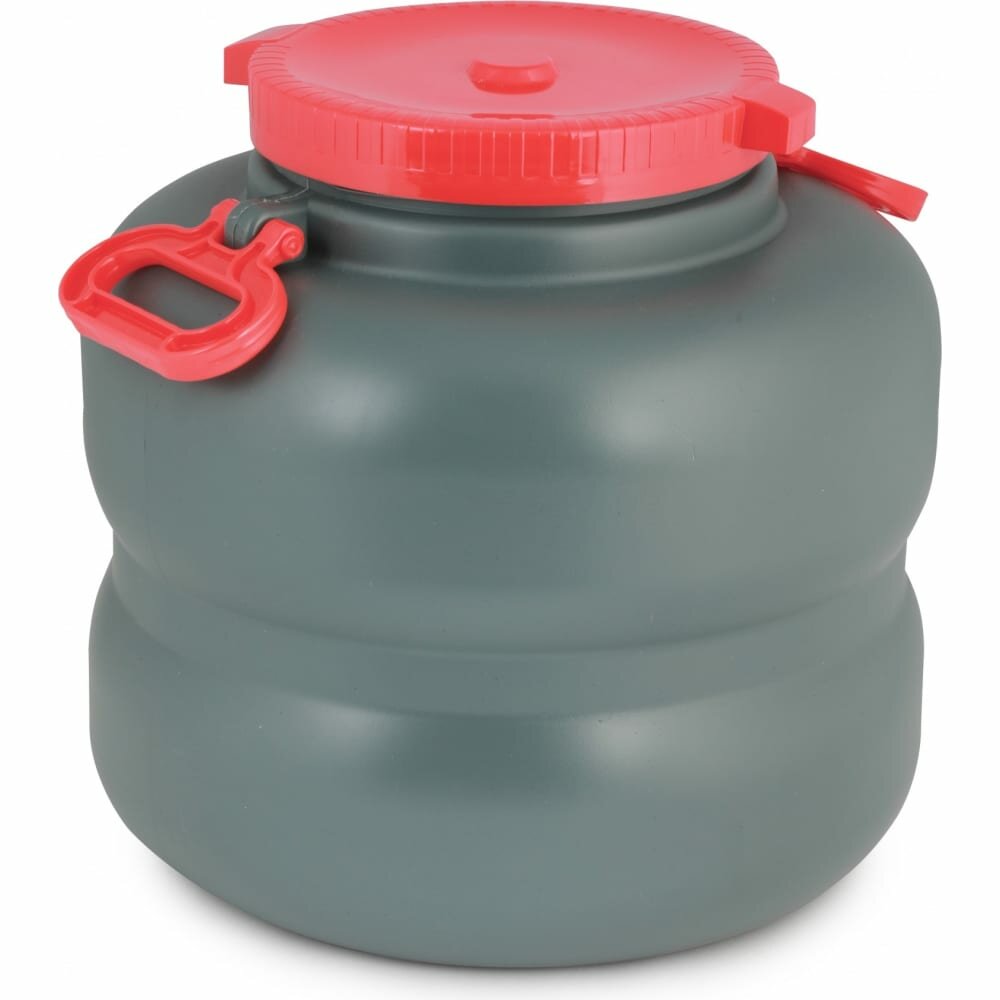 Канистра-бочка ЗПИ «Альтернатива» "Байкал- эконом" 30л с навесными ручками микс М8326, из прочного