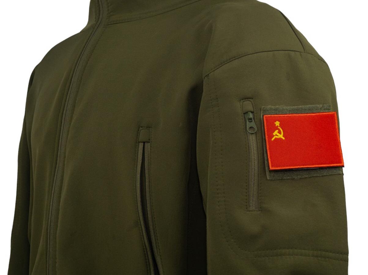 Шеврон на липучке Strike "Флаг СССР" 80х60мм, вышивка