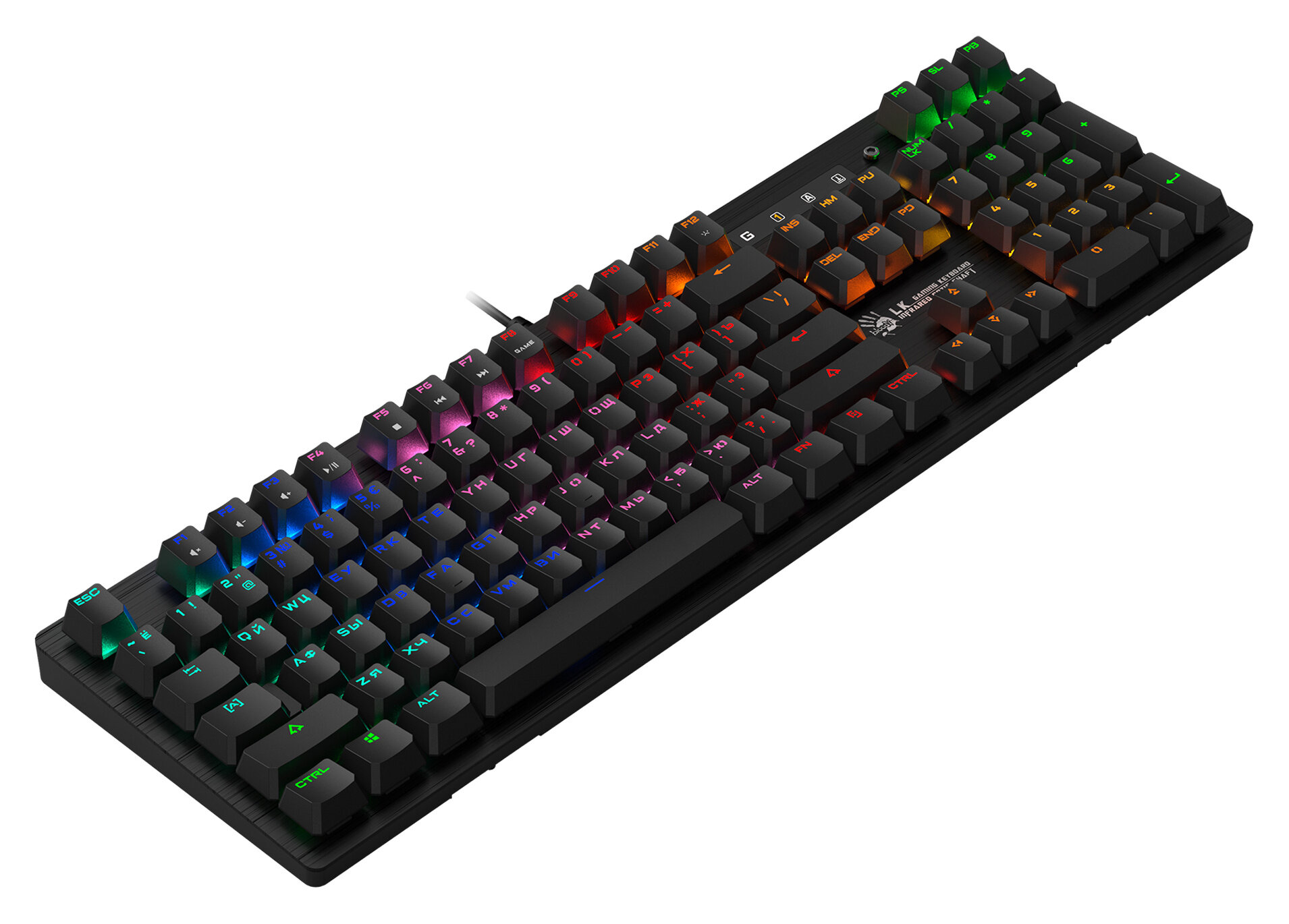 Клавиатура A4Tech B 820 R Blue S черный