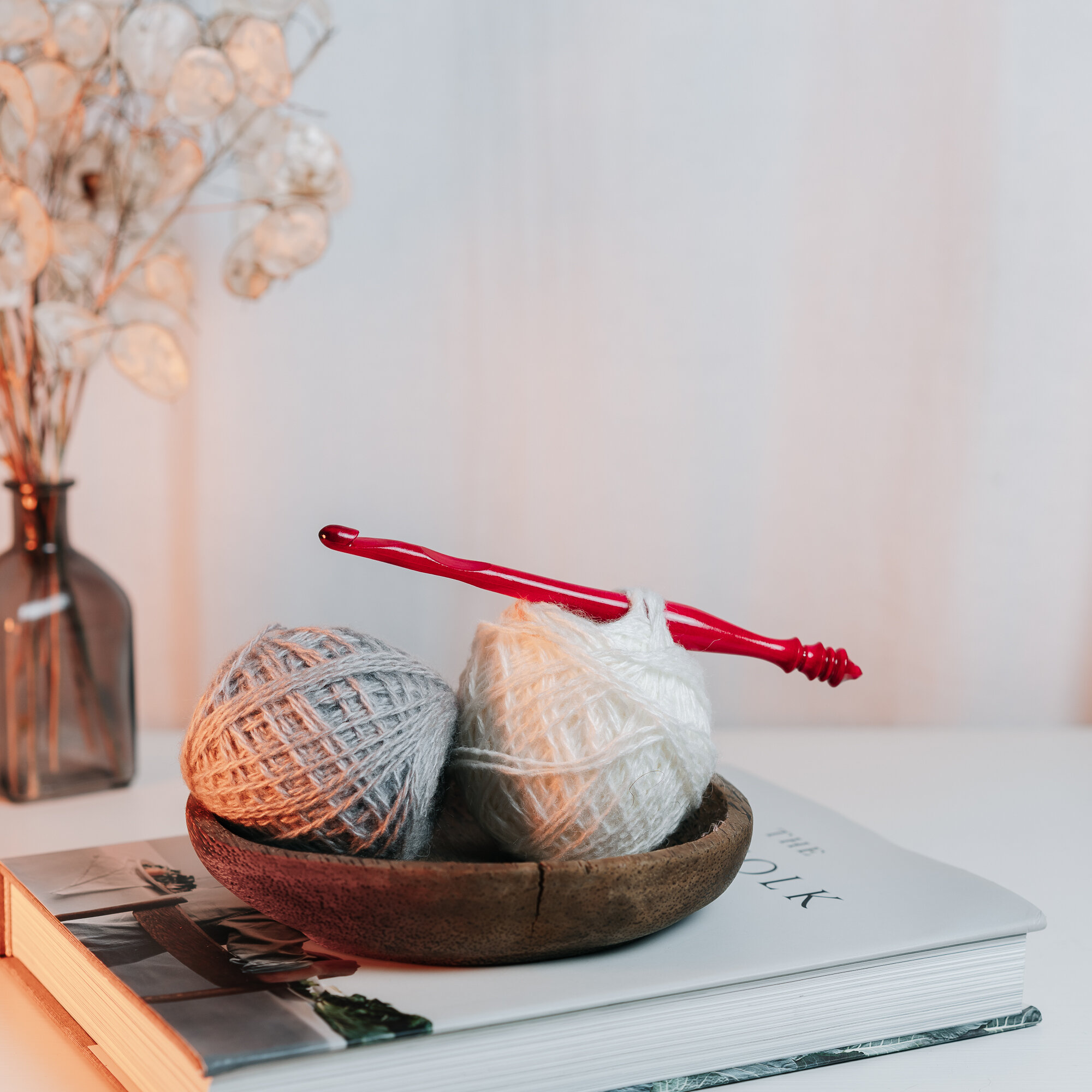 Деревянный крючок для вязания из древесины клена 8 мм. K335