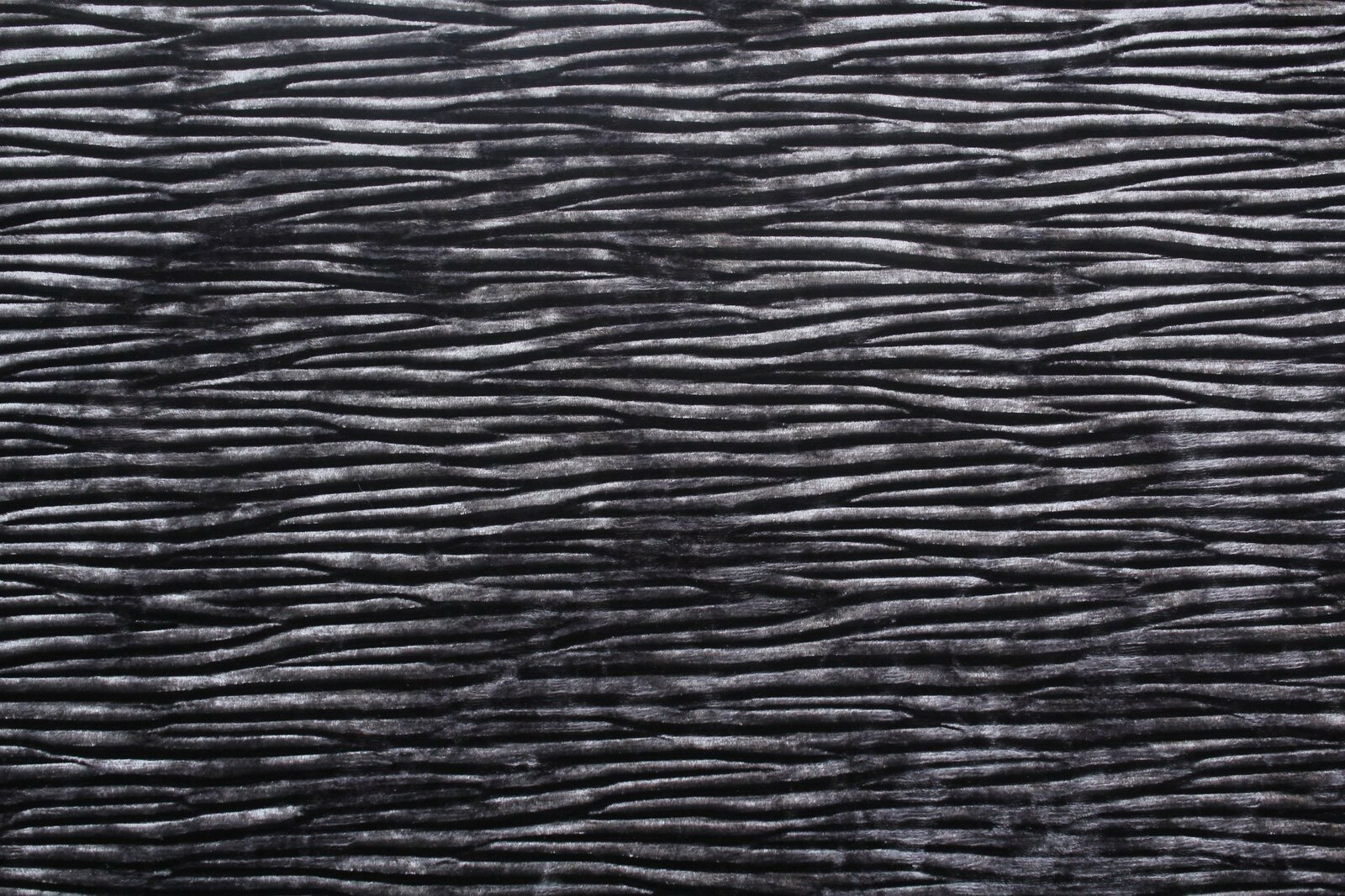 Ткань Бархат плиссе бистрейч серый 370 г/м2, 530 г/пм, ш145см, 0,5 м