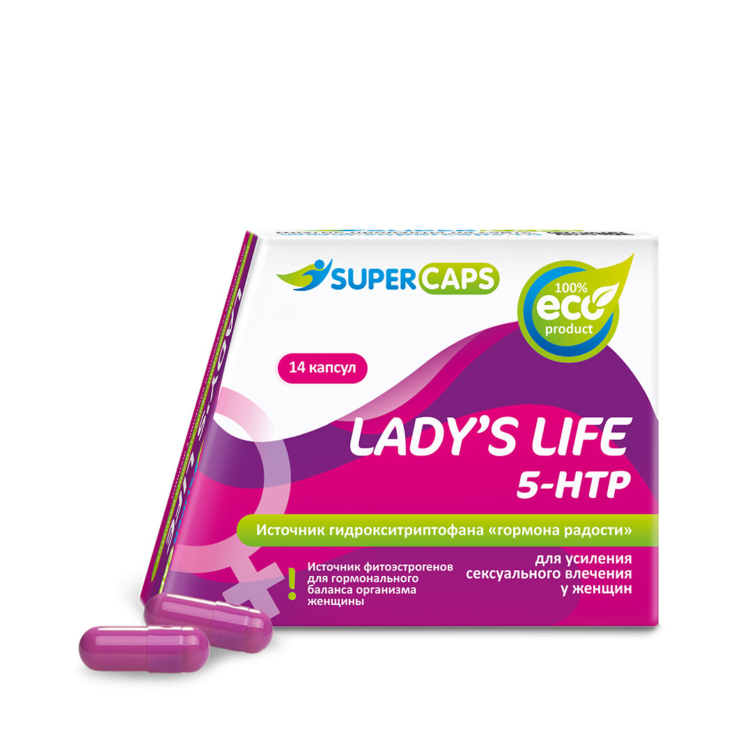 Supercaps Средство возбуждающее для женщин Lady's Life, 14 капсул 0