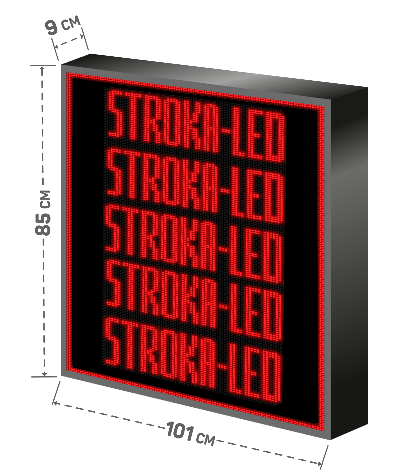 Бегущая строка/ Led /рекламная вывеска/ панель/101х85см
