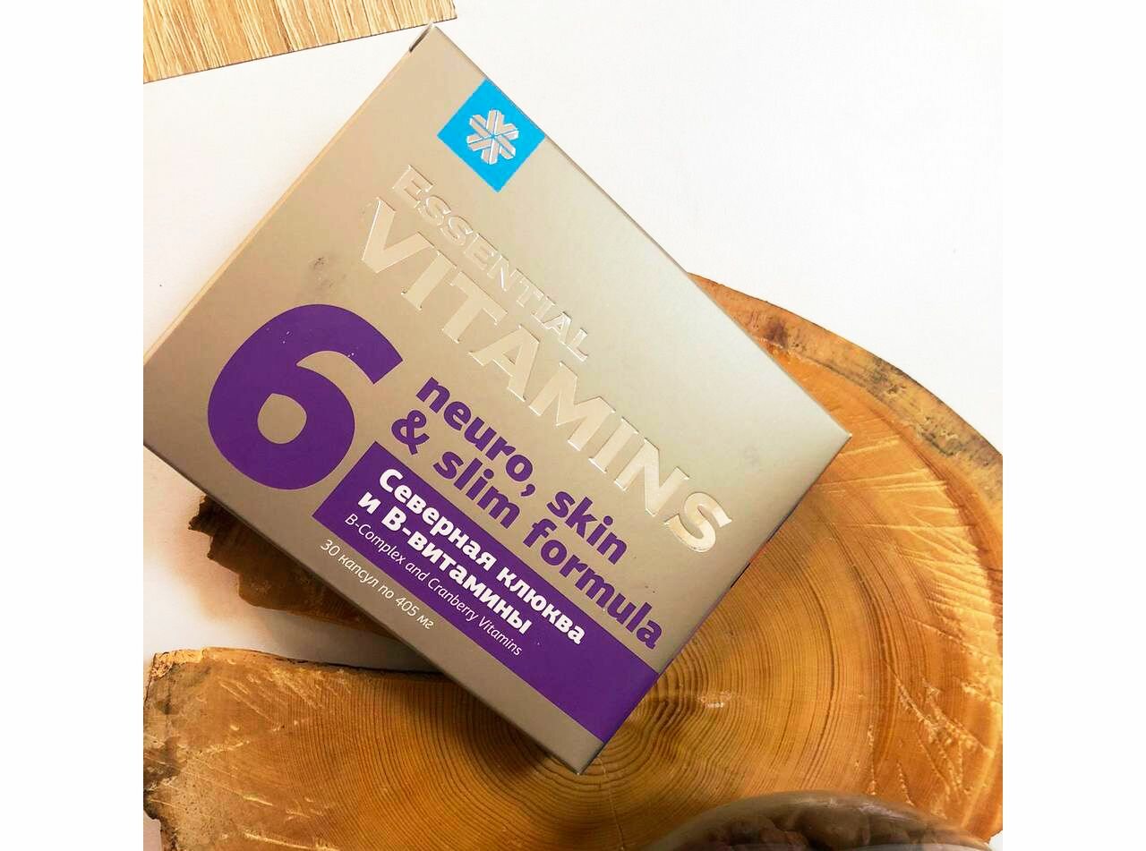 Северная клюква и В-витамины Essential Vitamins, 30 капсул