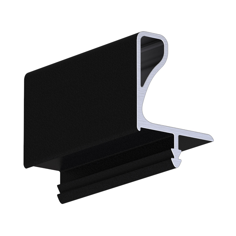 GOLADESIGN Универсальная профиль-ручка в верхние базы, без подсветки, черная, 1500 мм