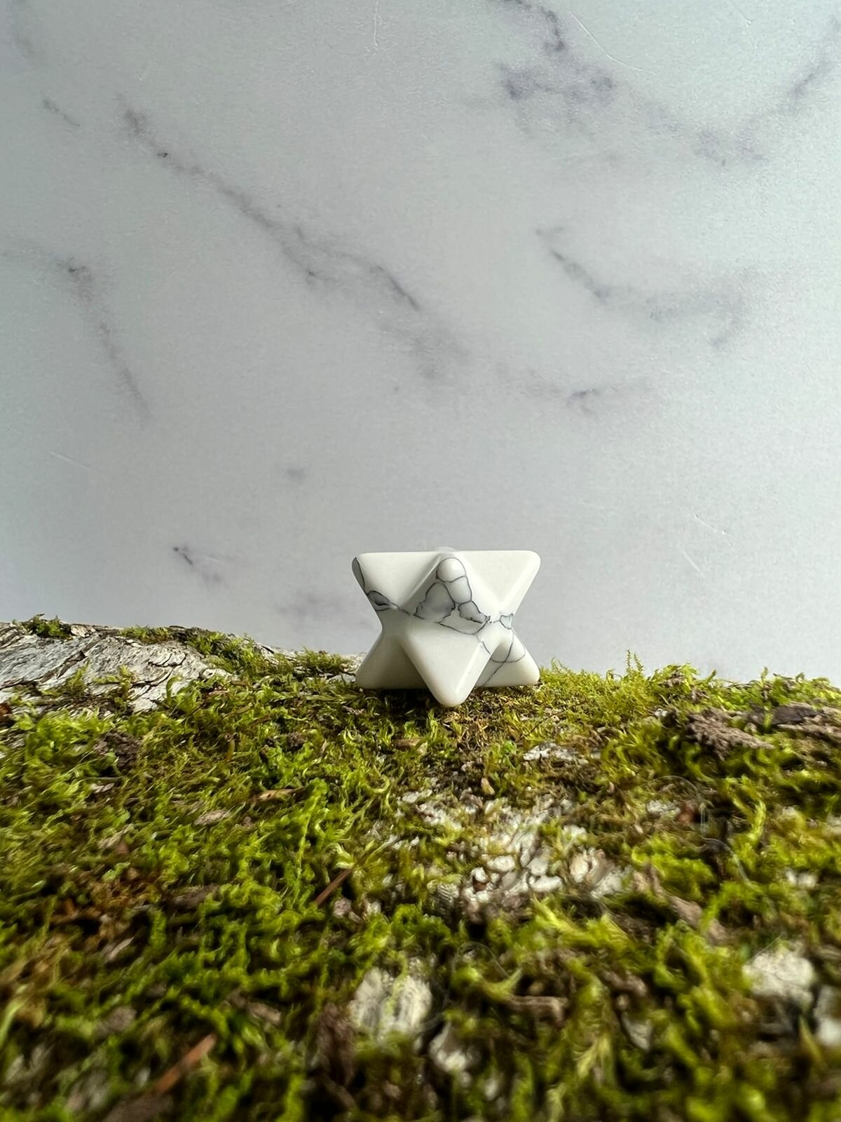 Оберег звезда меркаба из Говлита , 13х13 мм,