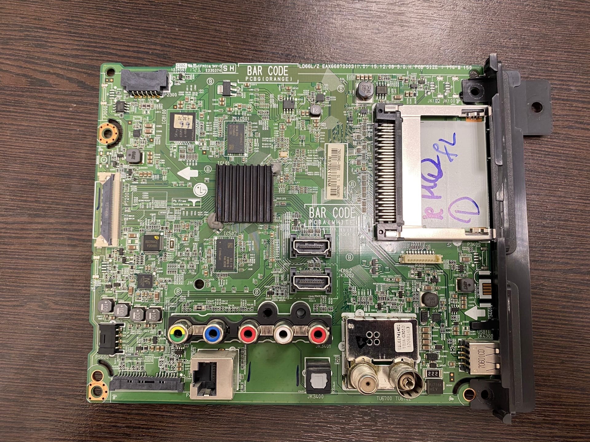 MainBoard (EAX66873003 (1.0)) для LG 43LH590V Б/У с разбора