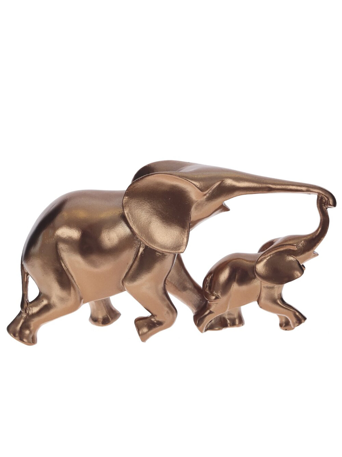 Фигурка декоративная Remecoclub Слоны из полимера, 12x21x6 см