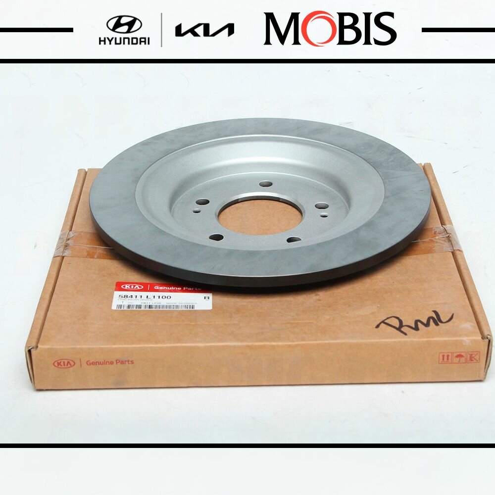 Диск тормозной задний для Hyundai Sonata 2019-, Tucson 2021-; KIA K5 2020-, Sportage 2021- / арт. 58411L1100 / бренд MOBIS