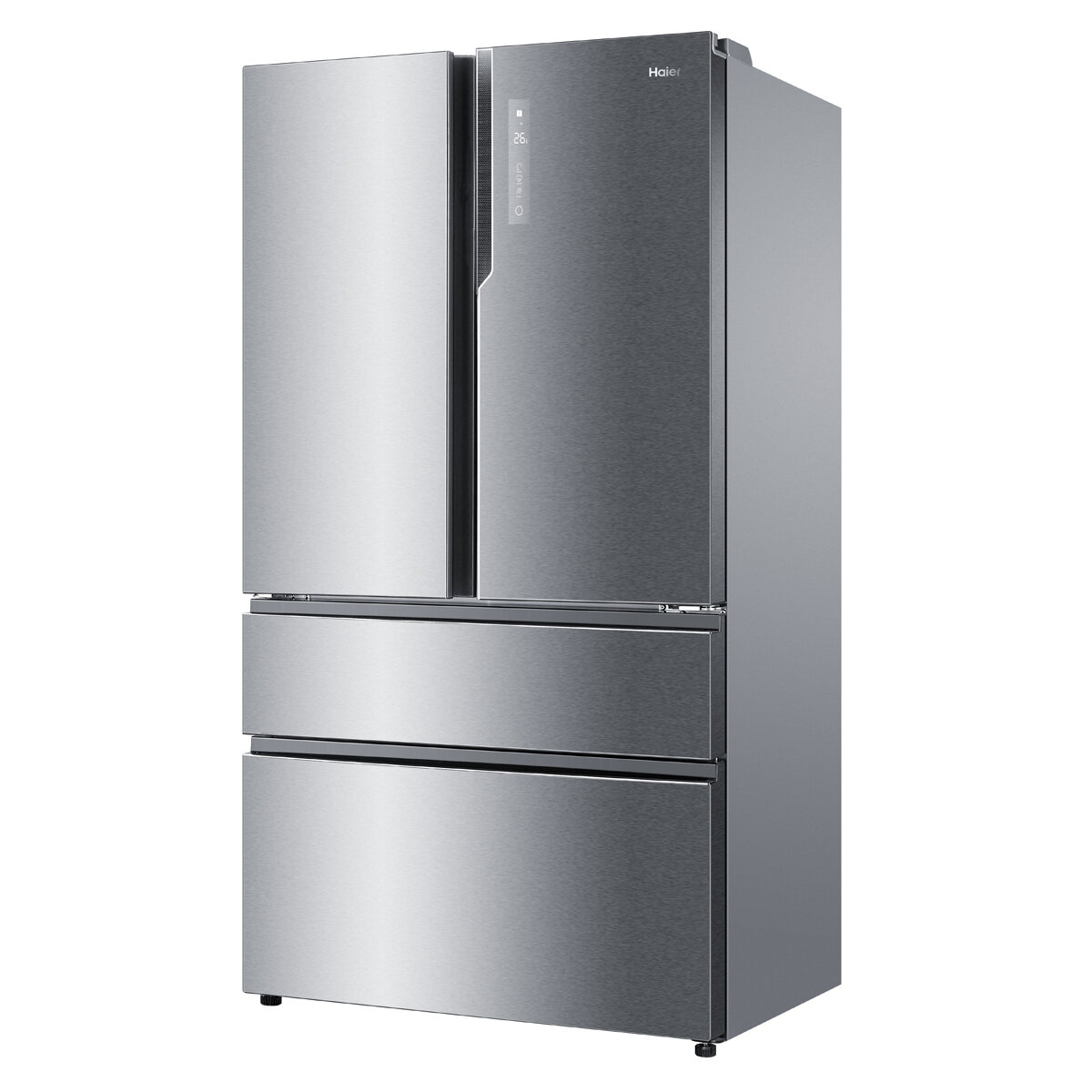 Холодильник Haier HB25FSSAARU, инверторный, No Frost, LED, нержавеющая сталь