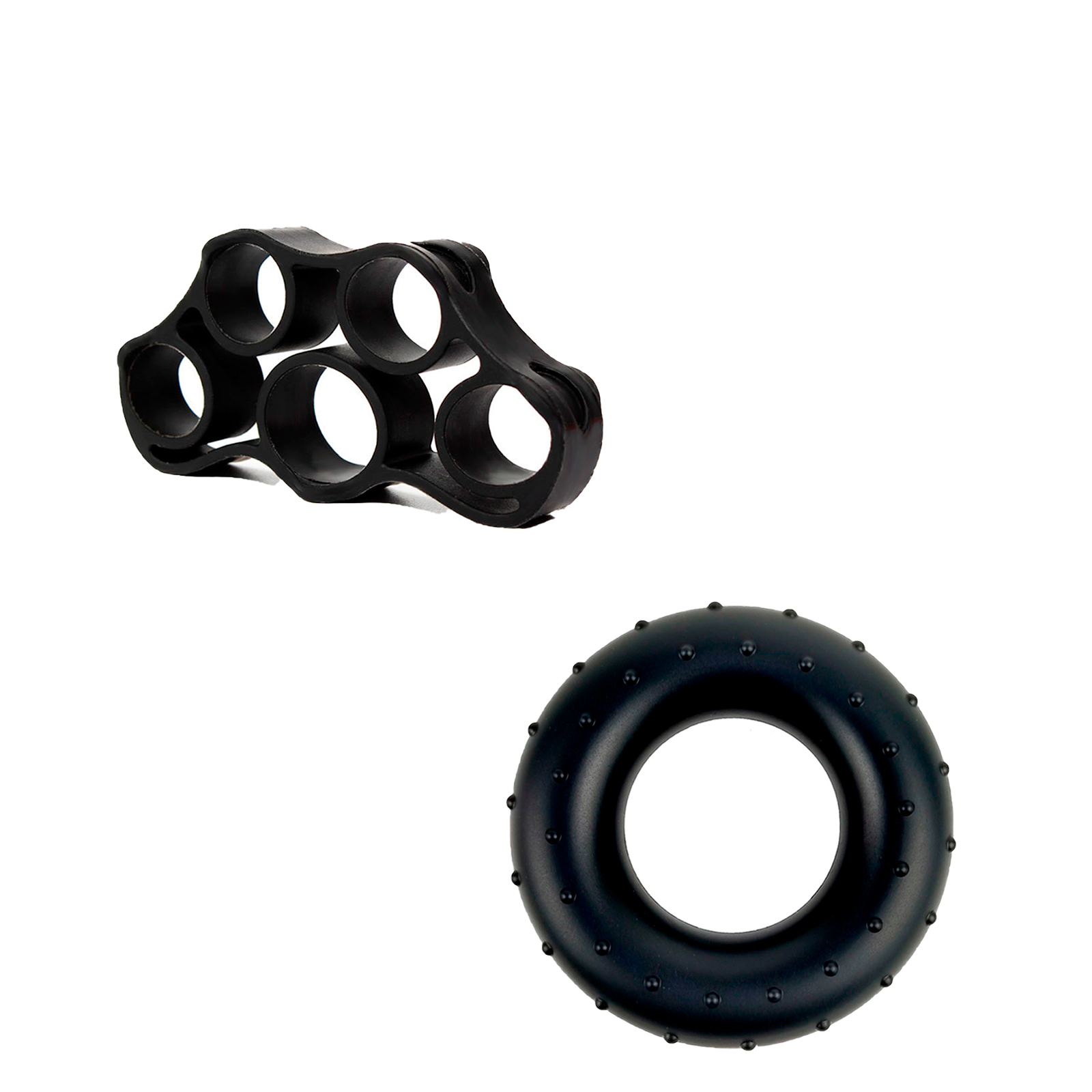 Набор эспандеров резиновых для кисти и пальцев рук, черный