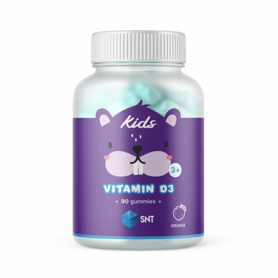 СНТ Детский витамин Д3 / SNT Kids Vitamin D3 Gummies (90 жев. конф)