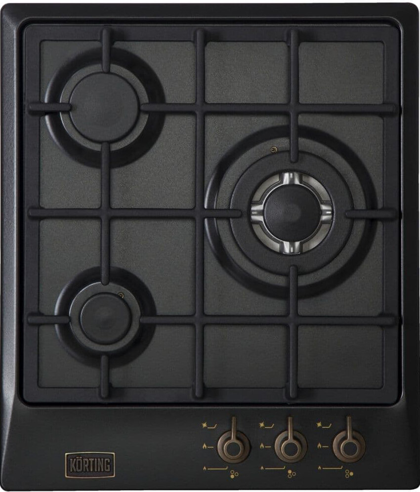 Встраиваемая газовая панель KORTING HG 465 CTRN, официальная гарантия