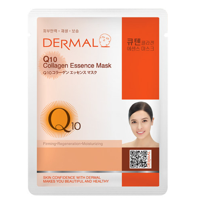 DERMAL тканевая маска с коэнзимом и коллагеном 23 г