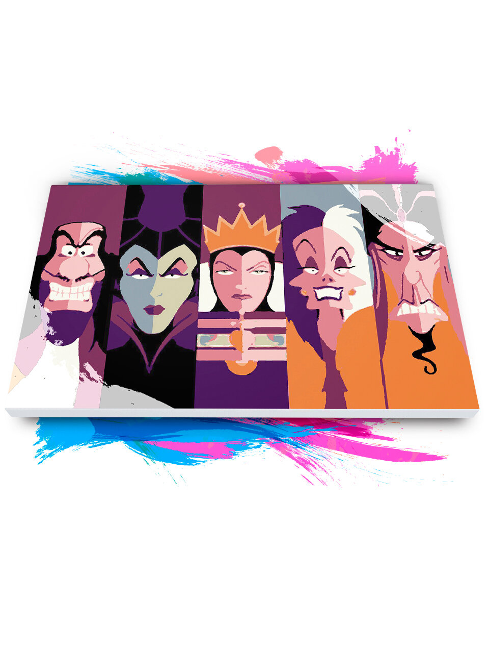 Картина по номерам на холсте Диснеевские злодеи, 40 х 60 см