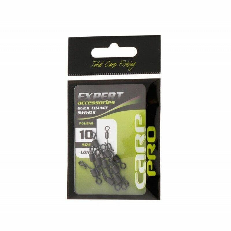 CARP PRO Вертлюг быстросъемный удлиненный N4 10шт.