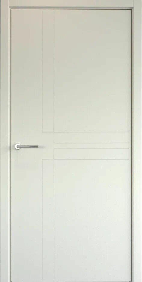 Двери Эмаль Геометрия 3 Латте 900x2000 в комплекте коробка 2,5шт и наличник 5шт