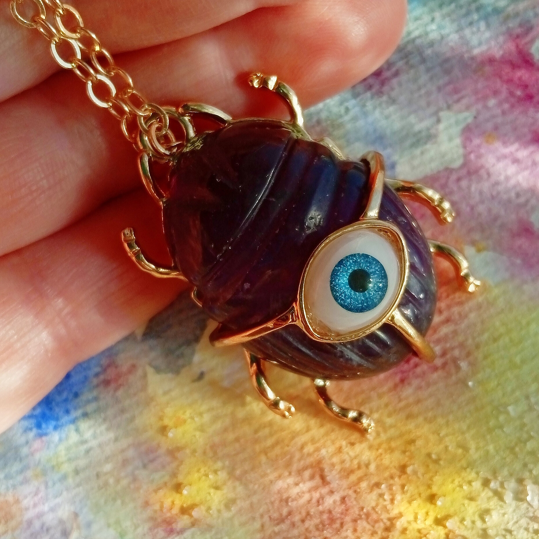 Колье, аметист