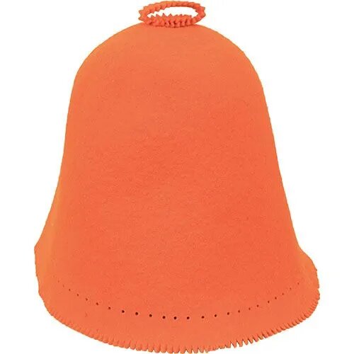 Колпак для бани 100% шерсть оранжевый