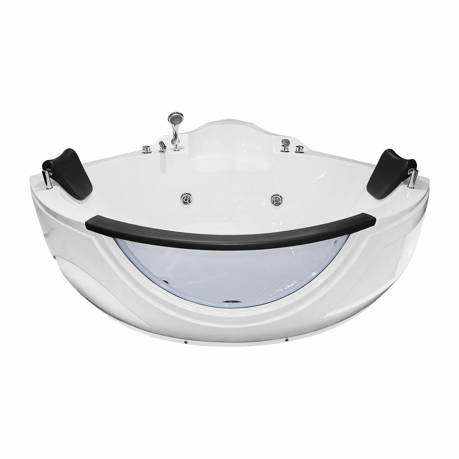 Ванна акриловая Loranto 155х155 см, угловая, с гидромассажем, для двух персон (CS-831N)