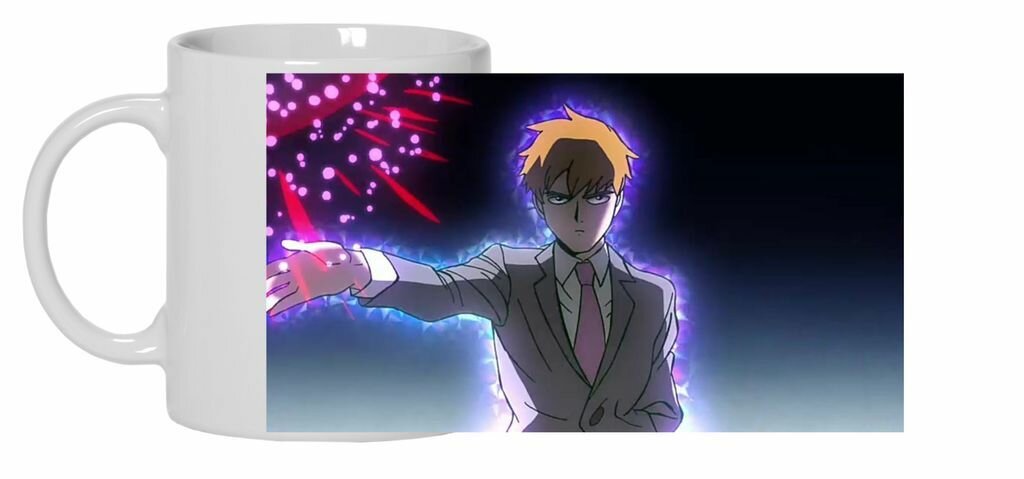Кружка Моб Психо 100, Mob Psycho 100 №18