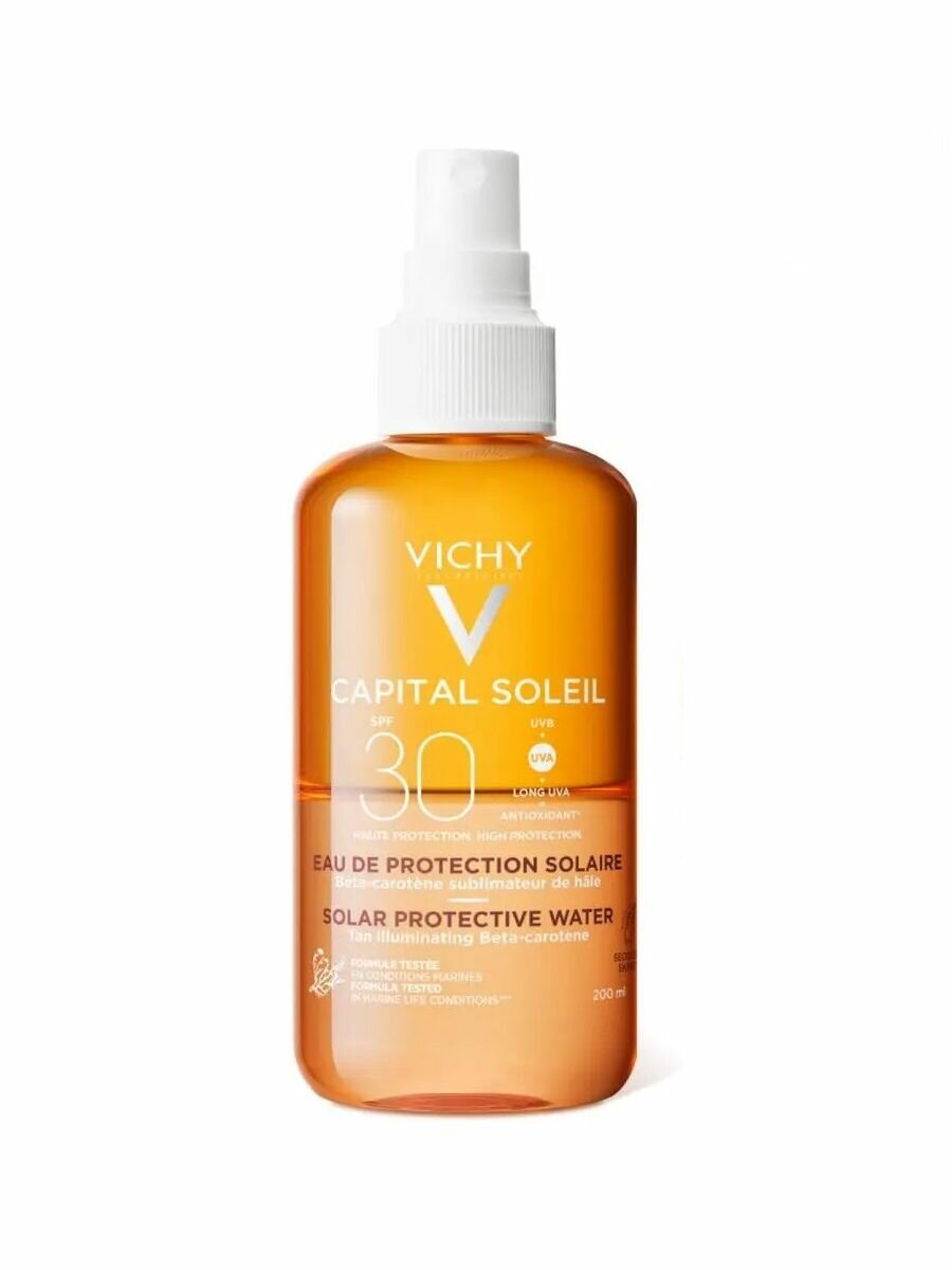 Vichy Капитал Солей Спрей двухфазный активатор загара SPF30 200мл